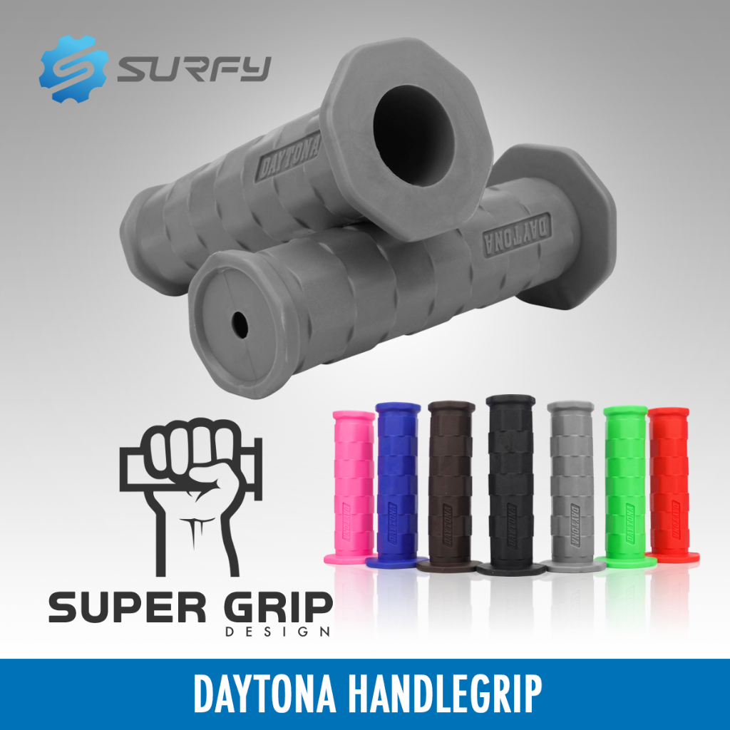 Daytona Handle Grip Colored Grippy Grip Close End Soft Rubber Universal ...