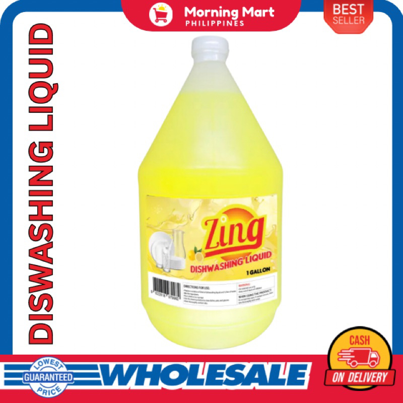 DISHWASHING LIQUID ZING LEMON WHOLESALE ANTI BACTERIAL 1 GALLON ...