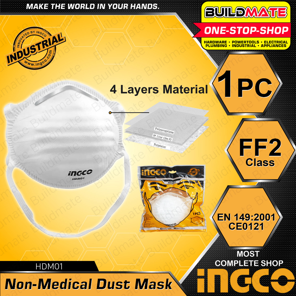 Buildmate x INGCO Dust Mask N95 Mask Protection Mask Facemask ...
