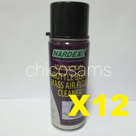 HARDEX THROTTLE BODY & MASS AIR FLOW CLEANER 400mL (12 PCS) | Shopee ...
