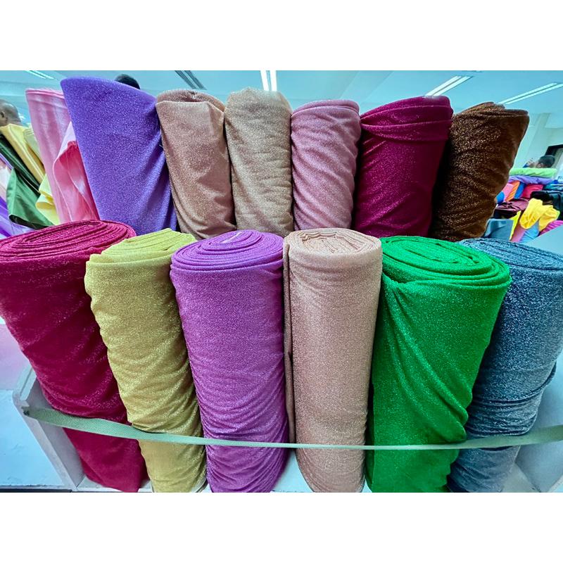 Candy Crush Glitter Metallic Fabric 60” width by Yard | Shopee Philippines
