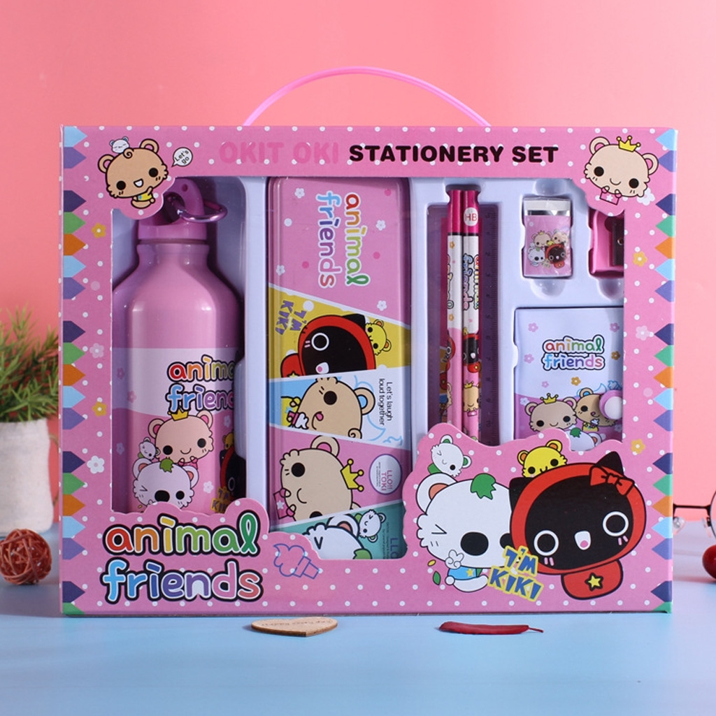 Best Gift 8 in1 With Metal Tumbler Children's Pencils Stationery Set ...