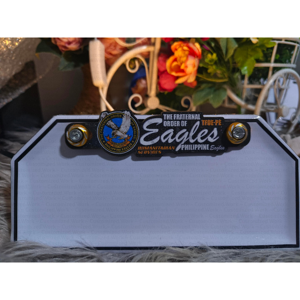 The Fraternal Order of Eagles TFOE Kuya Ate Agila Motorcycle Car Plate ...