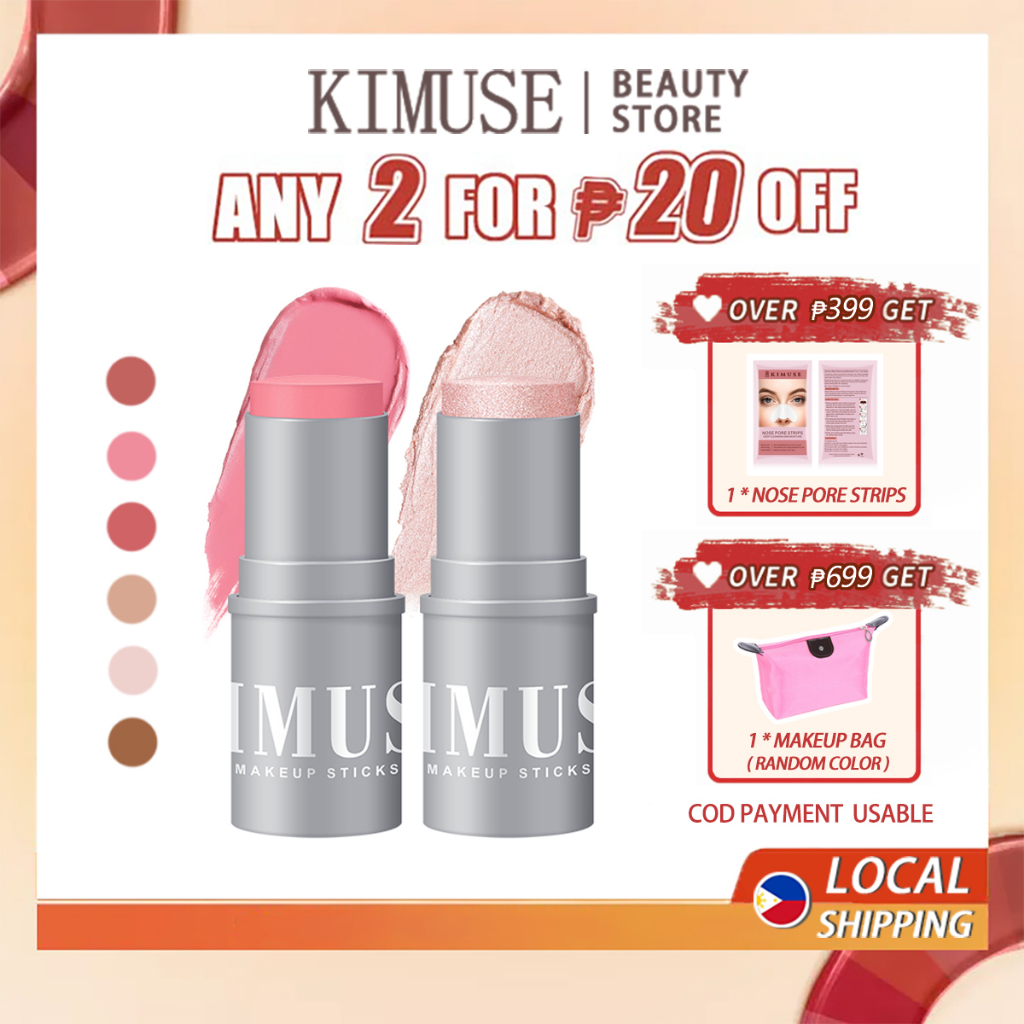 KIMUSE Makeup Sticks Monochromatic Multi-use Blush Highlight & Contour ...
