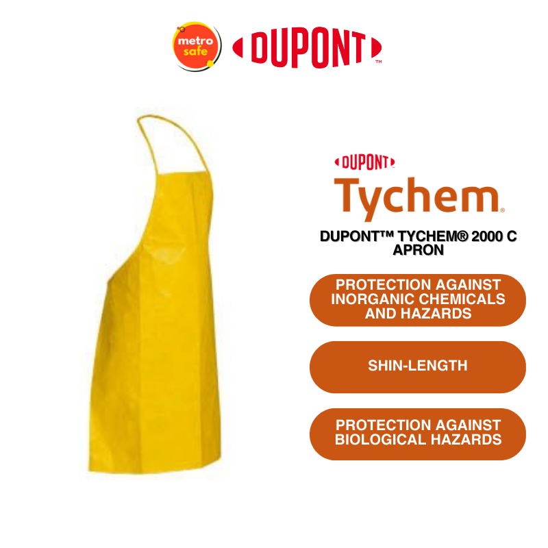 DuPont Tychem C 2000 Polymer Coated Chemical Protective Apron | Shopee ...
