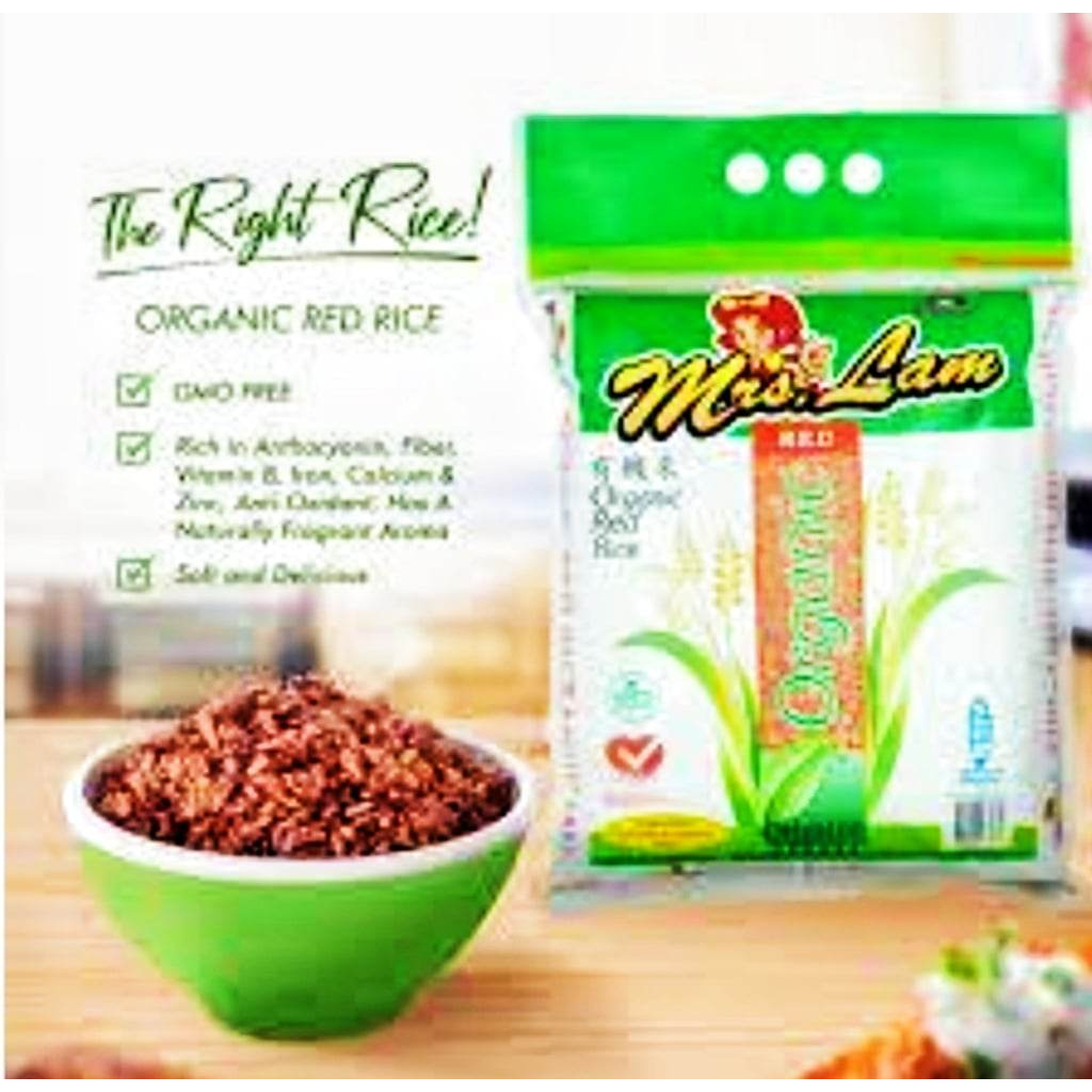 Mrs. Lam Organic Red Rice 5kg Healthy Rice | Shopee Philippines