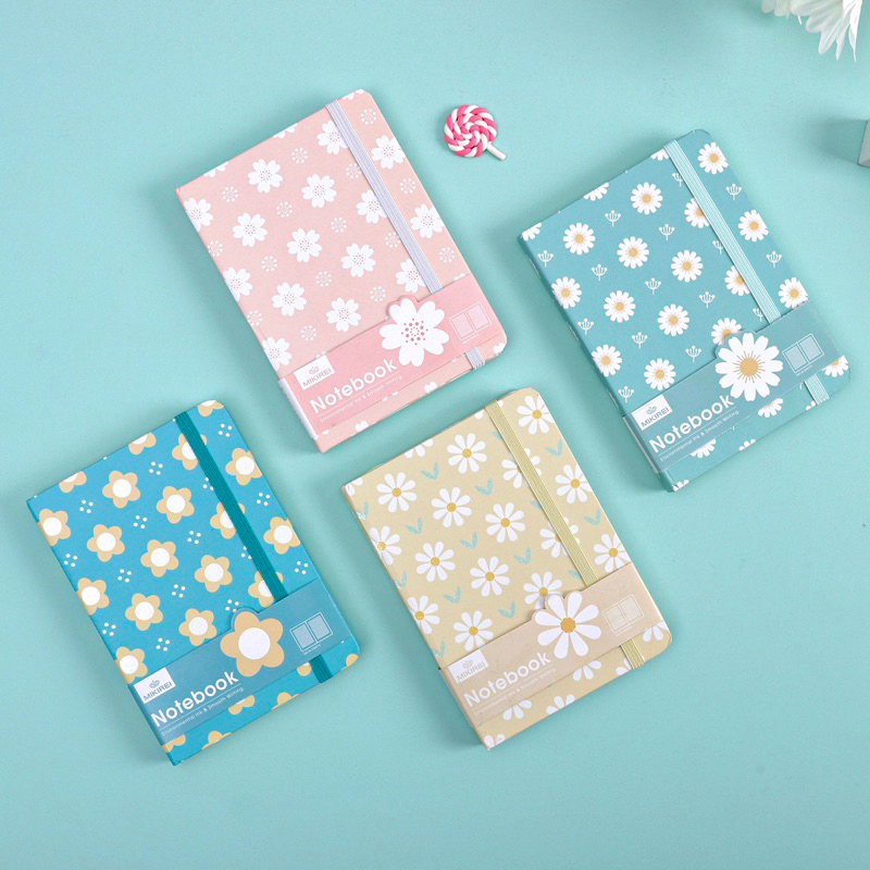 Pastel Daisies w/ Garter (#10245) Hardbound A5 Regular & A6 Mini ...