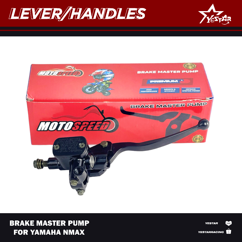Yestar PH Brake Master Black For Nmax 155 V1 (Right) Motorcycle ...