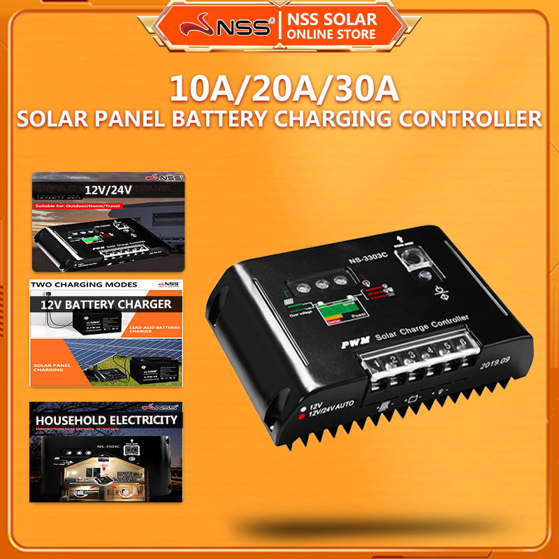 NSS controller 10A/20A/30A solar panel regulator 12V/24V charging ...