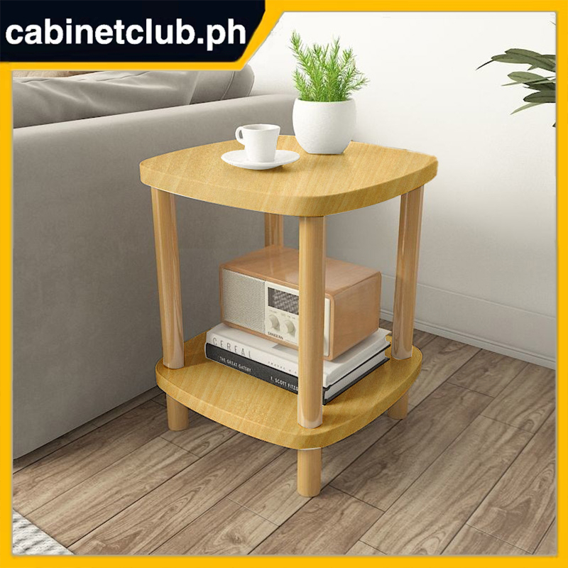 ⚡️COD⚡️ Coffee Table Sofa Side Bedside Desk Double layers Modern Table ...