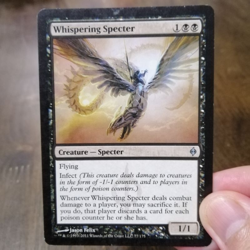 1 PLAYED Whispering Specter New phyrexia MTG card magic commander EDH ...