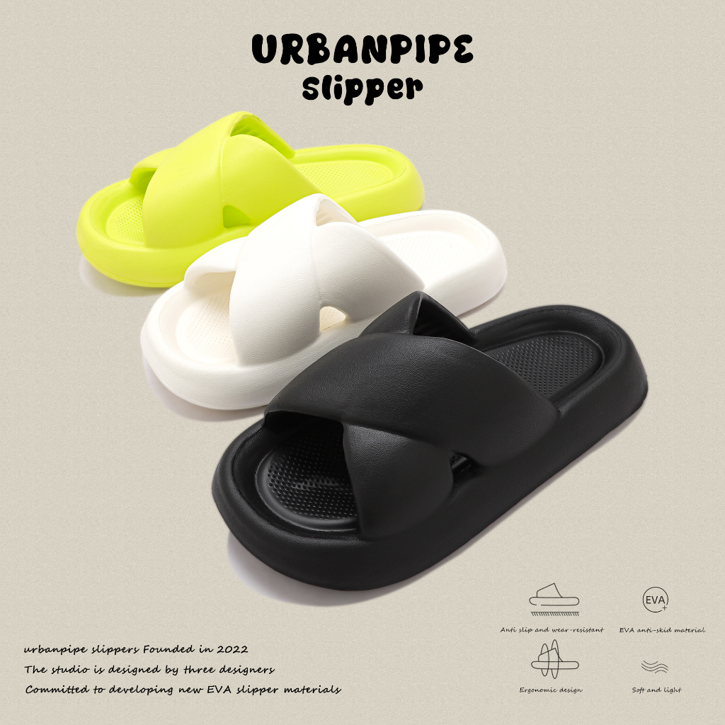 URBANPIPE Super Soft Slippers for Women Fahsion Plain Comfy Alternate ...