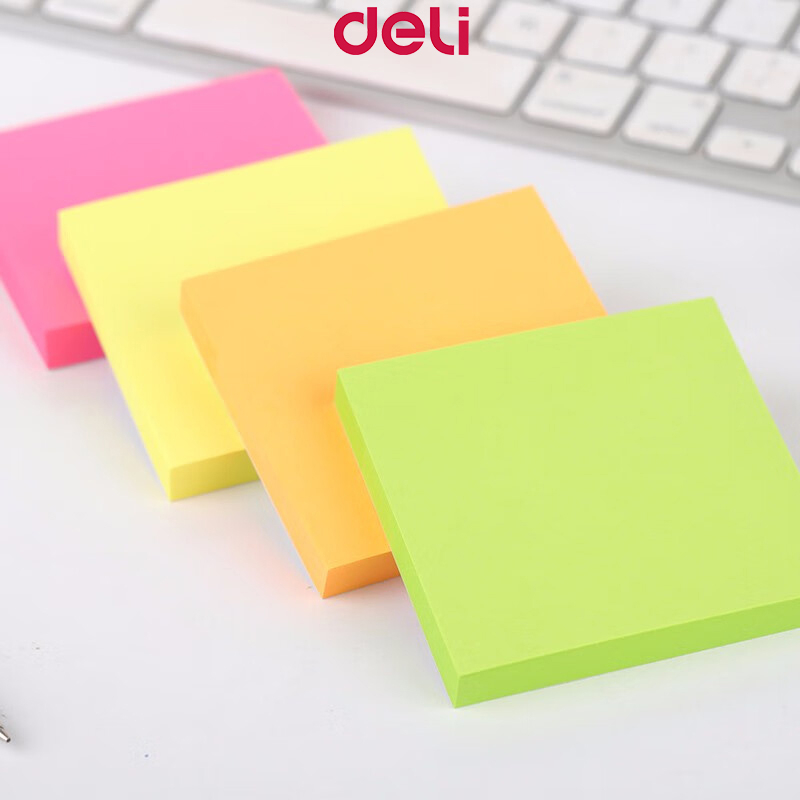 Deli EA03003 Sticky Notes Pad Notes 76×76mm 3''×3'' 4*100 sheets ...