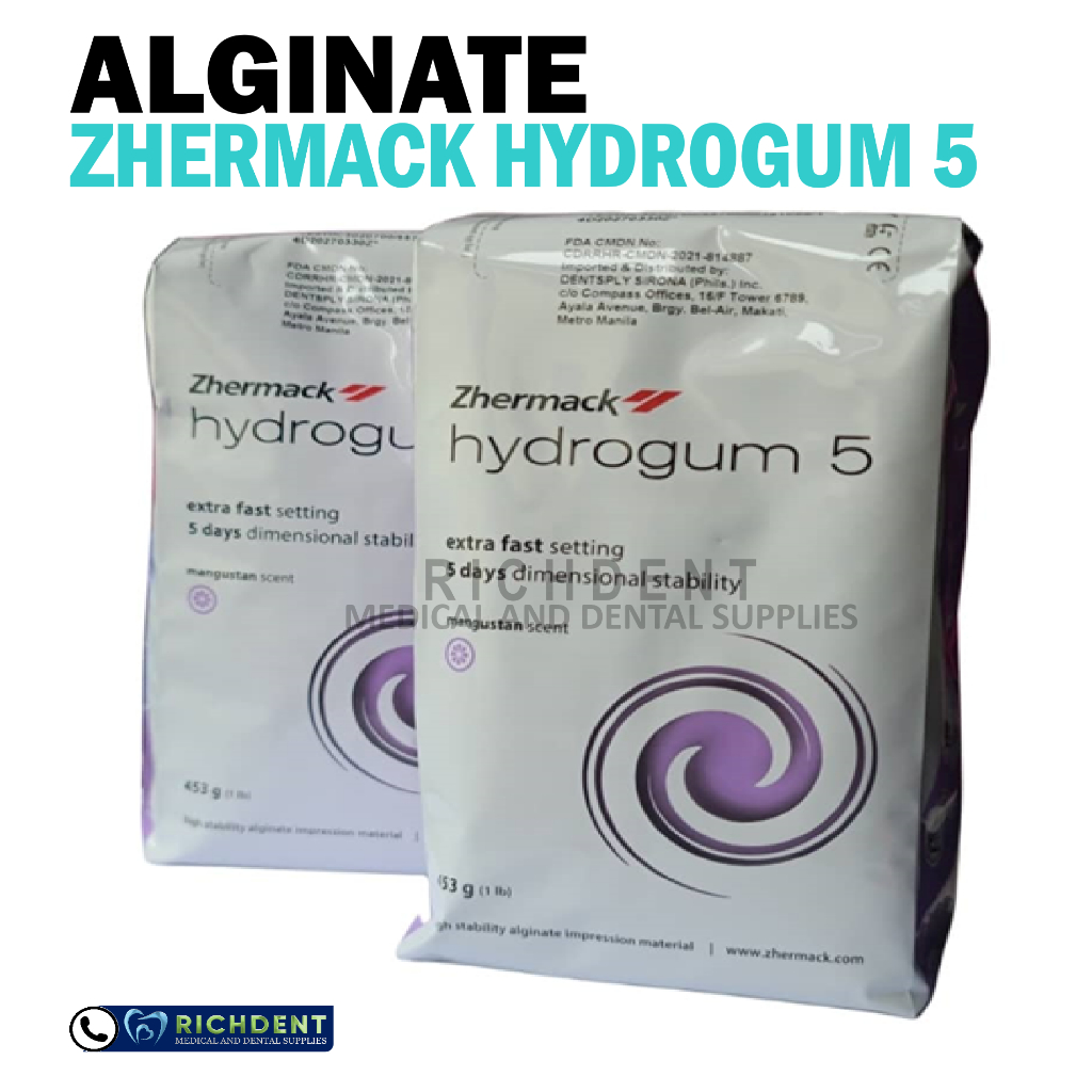 ZHERMACK HYDROGUM 5 ALGINATE Extra Fast Setting Mangustan Scent | Shopee Philippines
