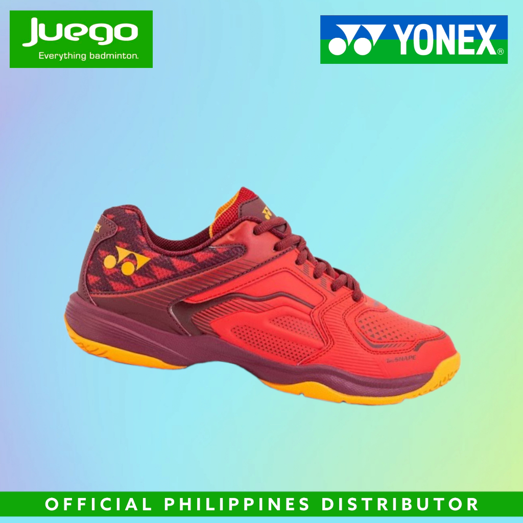 Yonex TOKYO 4 Badminton Shoes Mars Red Dark Burgandy Neon Orange ...