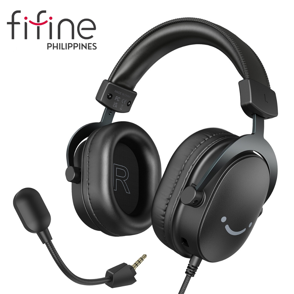 FIFINE AmpliGame H9 Gaming Headset for PC, USB Headset Gamer Over-Ear ...