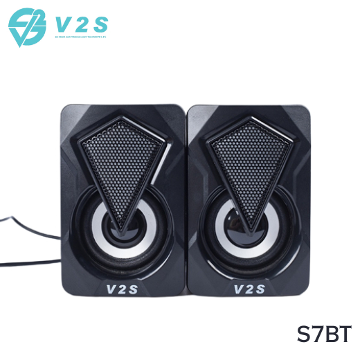 V2S S7BT RGB Mini Bluetooth Stereo Speaker 2.0 for Desktop Laptop High ...