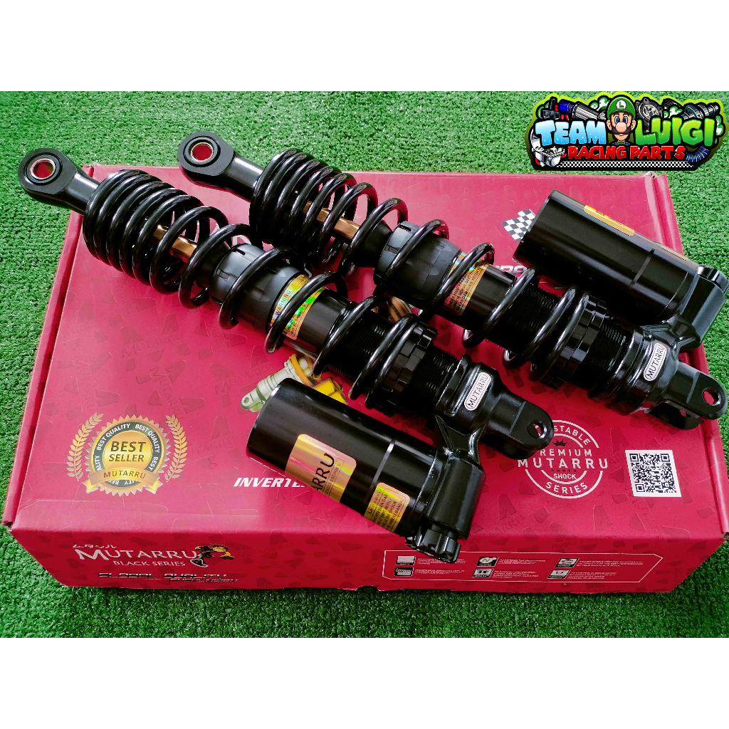 MUTARRU INVERTED REAR SHOCK 310MM BLACK SERIES FOR NMAX 155 / NMAX 155 ...