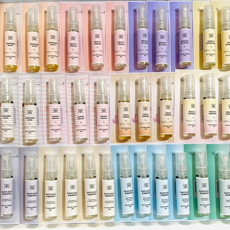 5ml Raffles and Ribbons Sample Perfume SET | Shopee Philippines