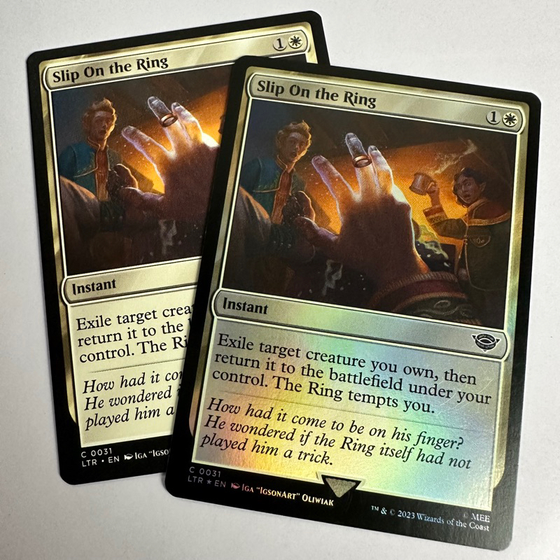 SLIP ON THE RING | LTR THE LORD OF THE RINGS | INSTANT | WHITE | MTG ...