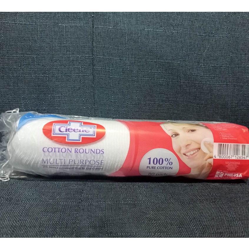 CLEENE COTTON ROUNDS Multi Purpose 80s - 1 Pack Per Order | Shopee ...