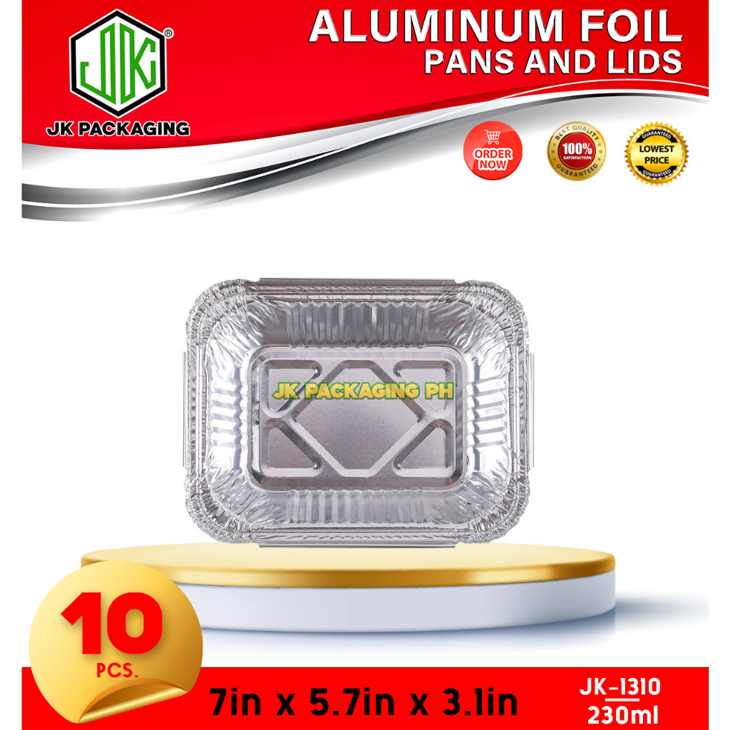 JK PACKAGING PH [ 5 x 3.9 x 1.5 ]【10 PCS.】Aluminum Tray JK-1310 230ml | Shopee Philippines
