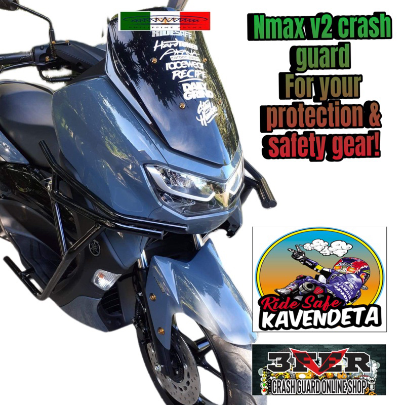NMAX V2 CRASH GUARD POWDER COATED FINISH HEAVY DUTY AND HIGH QUALITY ...
