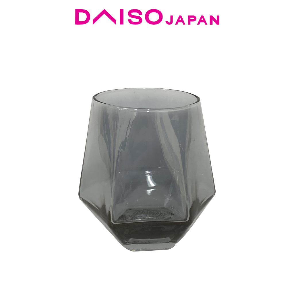 Daiso Aurora Black Hexagonal Drinking Glass | Shopee Philippines