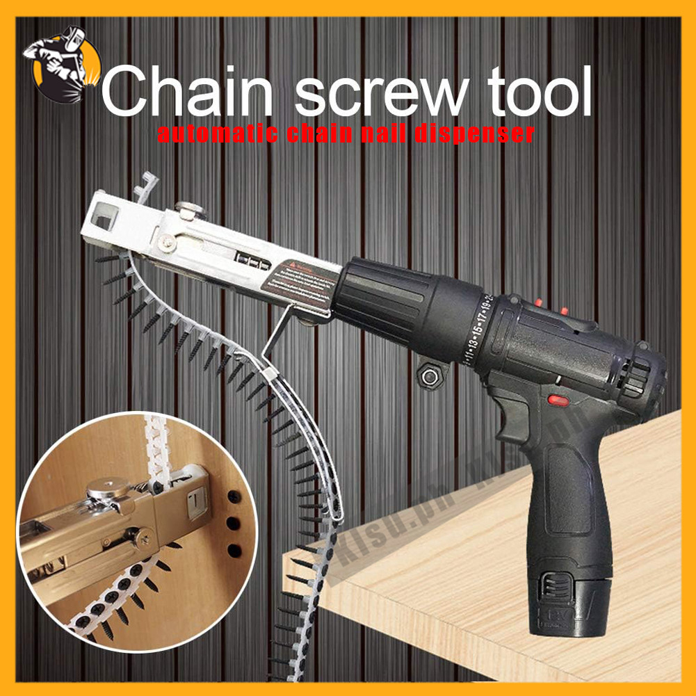 Chain Nail Dispenser, Automatic Chain Nail Adapter Screw Dispenser for ...