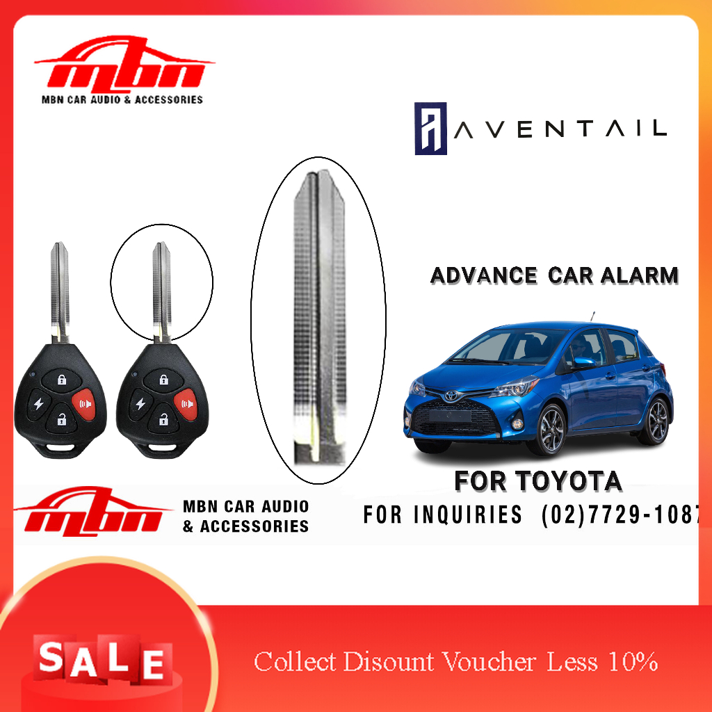 Aventail/OCTOPUS Car Alarm For Toyota Cars FLIP/STANDARD KEY | Shopee ...