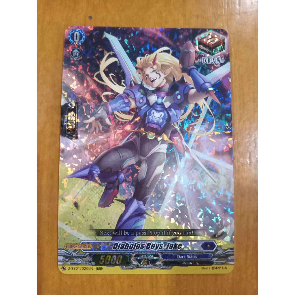 CFV Diabolos Boys, Jake RRR Draw D-SS01 Cardfight Vanguard English | Shopee Philippines