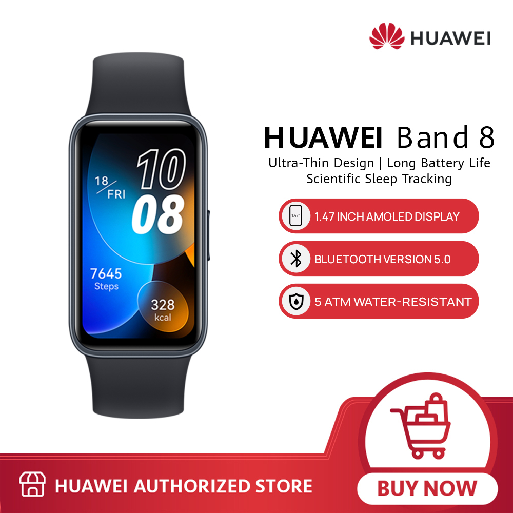 HUAWEI Band 8 Smartwatch 1.47 inch AMOLED Display 5 ATM water-resistant ...