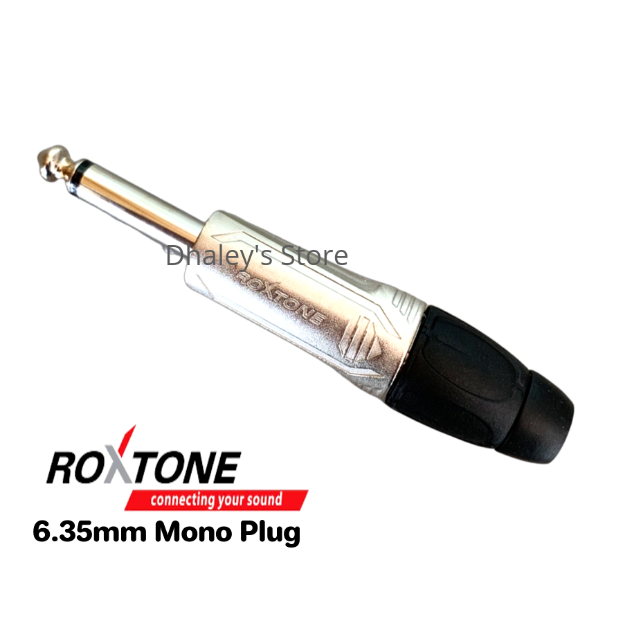 Premium Roxtone 6.3mm Mono Plug PL-55 Plug Microphone plug Mic Connector | Shopee Philippines