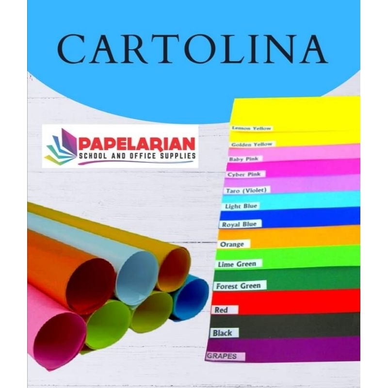 CARTOLINA ASSORTED COLORS 10PCS | Shopee Philippines