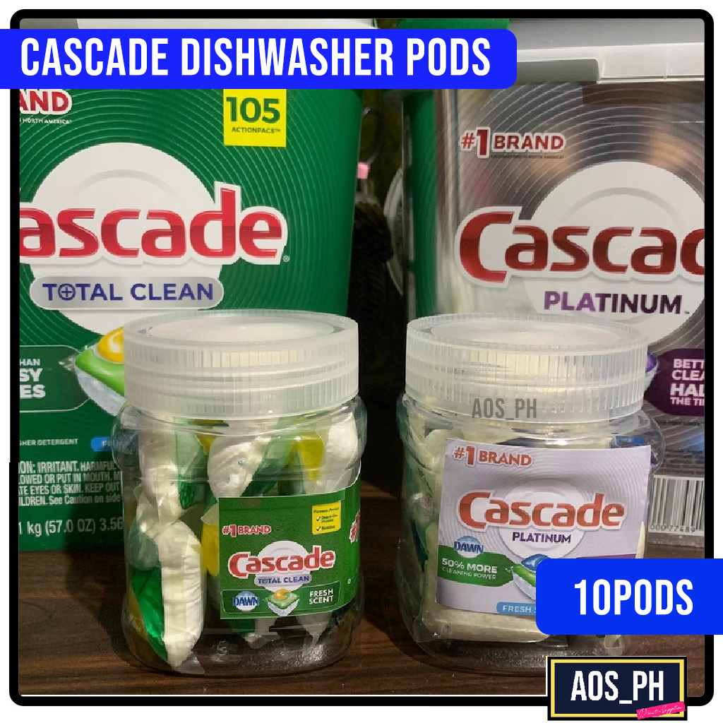 Cascade Total Clean ActionPacs, Dishwasher Detergent Pods 10 counts ...