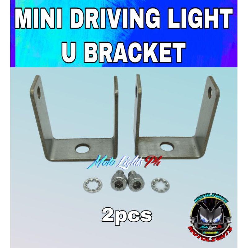 6.6 SALE 2pcs MINI DRIVING LIGHT U BRACKET STAINLESS WITH BOLTS ...
