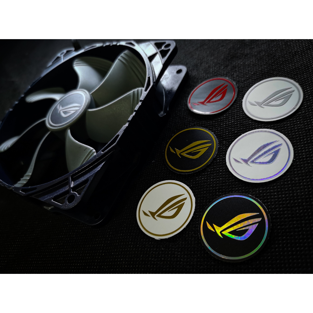 ROG logo sticker / case fan stickers | Shopee Philippines