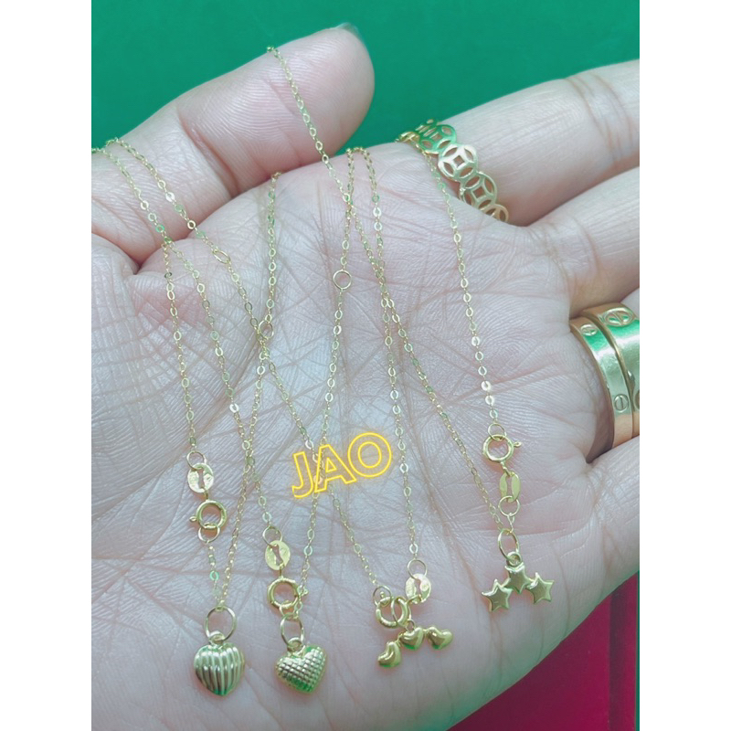PAWNABLE 18K SAUDI GOLD TAUCO CHAIN W/PENDANT | Shopee Philippines