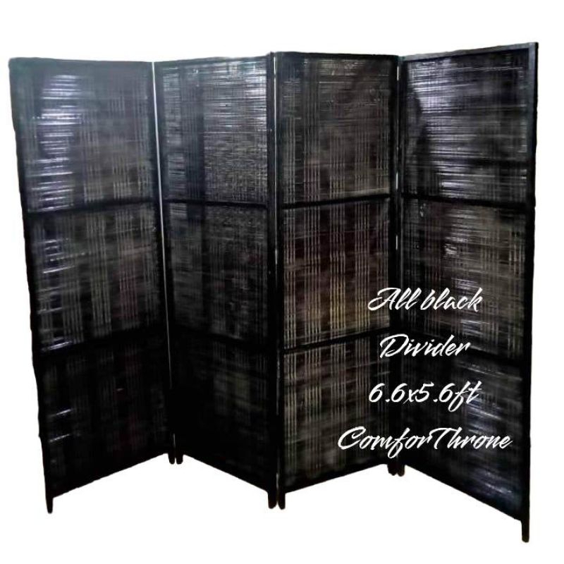 DIVIDER MOVEABLE with WHEELS/ROOM SHADES/PARTITION BIG/4PANELS 6FT H ...
