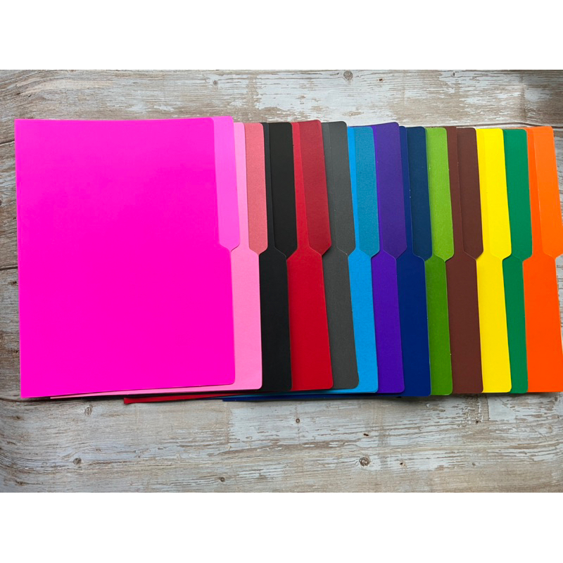 Colored File Folder Long 11pts sold by 5's / 10's | Shopee Philippines