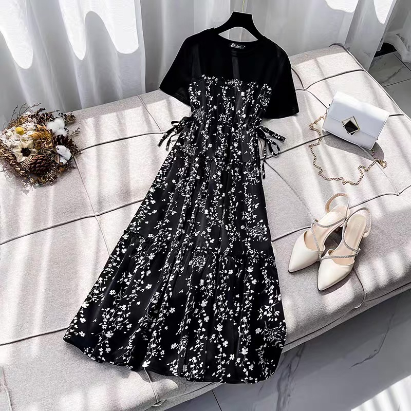 tripe long sleevess Dress w\belt bohemian dress（BVQ） | Shopee Philippines