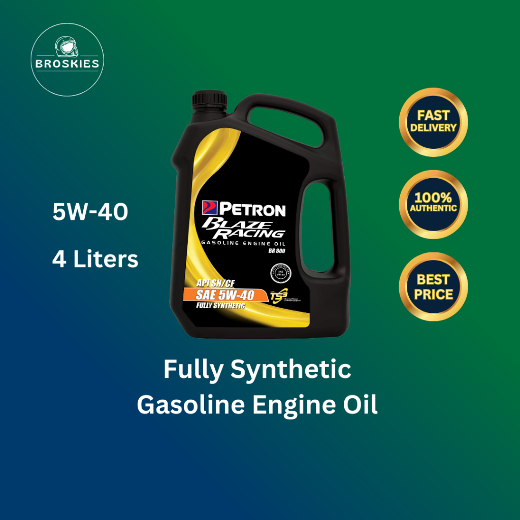 Petron Blaze Racing BR800 Fully Synthetic Gasoline Engine Oil SAE 5W-40 ...