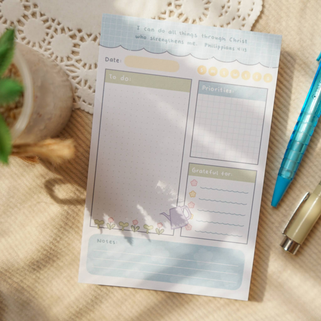 DAILY PLANNER | Memo pads | Notepad | NOT sticky | Easy Peel | Shopee ...