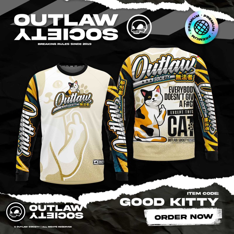 Outlaw_GOOD KITTY Riding Jersey | Shopee Philippines