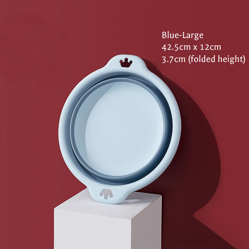 Collapsible Silicone Wash Basin Household/Traveling Folding Basin Easy ...