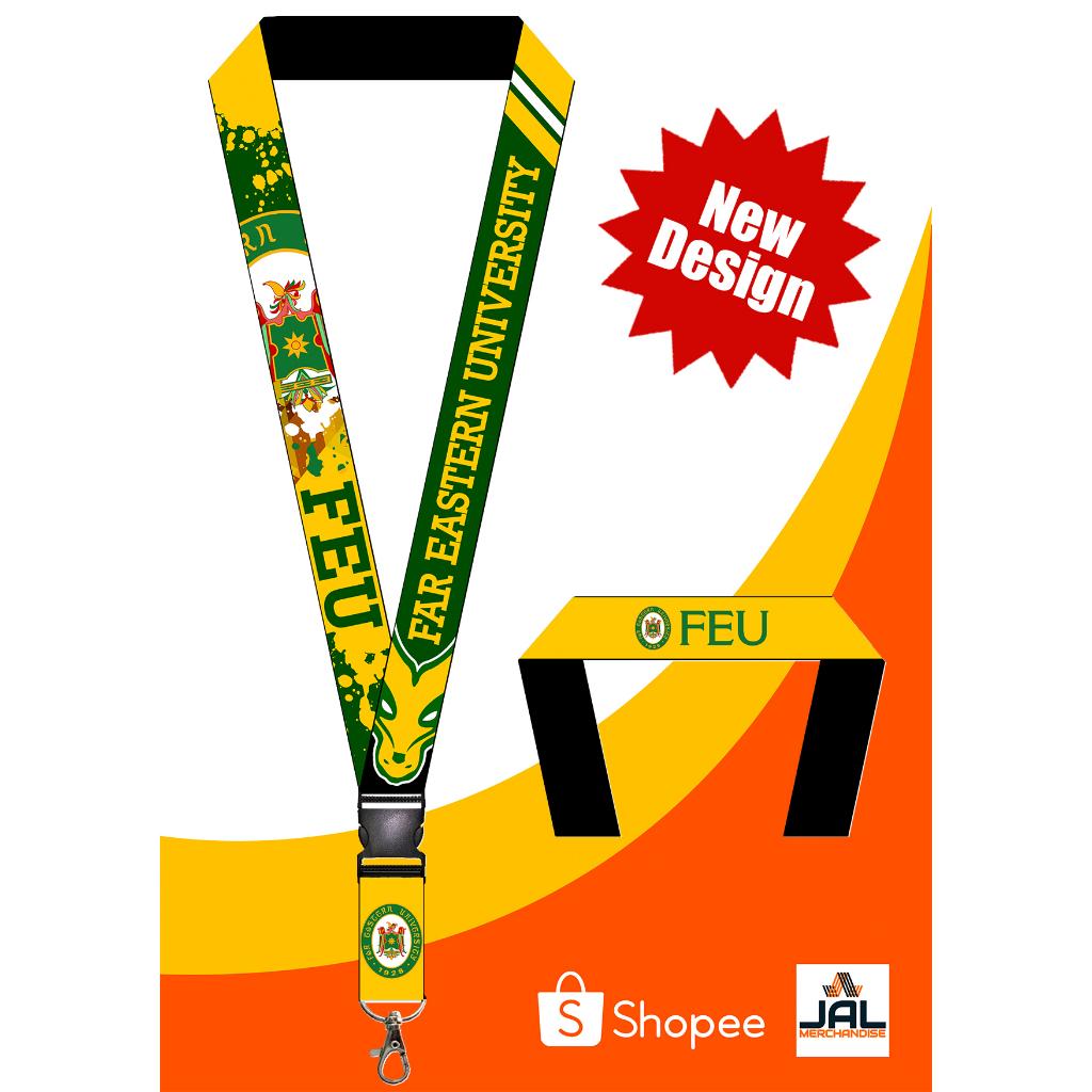 FEU University ID lace design / ID lanyard / ID sling | Shopee Philippines