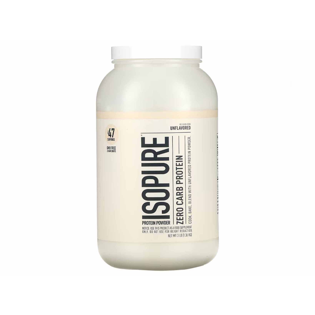 ISOPURE Zero Carb Protein Unflavored (3 lbs) (Consume within May 2027 ...