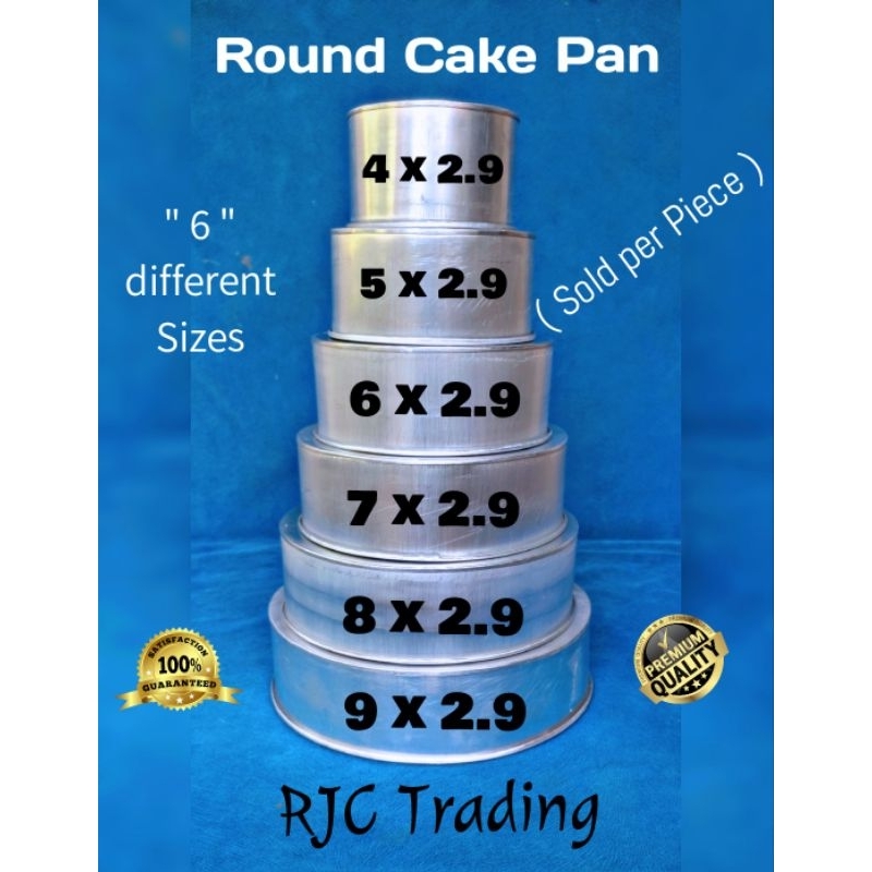 Round Cake Pan Jr. Molder ( 6, different Sizes ) ( Sold per Piece ) 4,5 ...