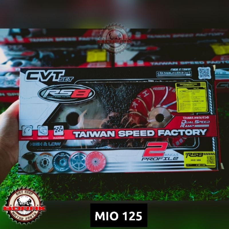 RS8 PULLEY / CVT SET MIO 125 / M3 / MIO SOU i 125 / Mio Gear | Shopee ...