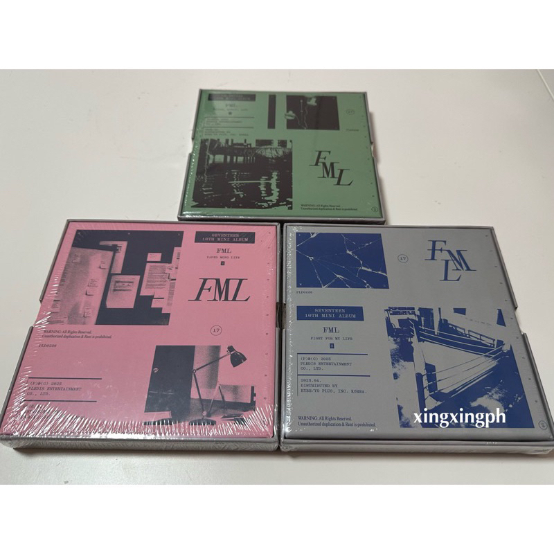 Seventeen FML Sealed Albums SET (3 albums) | Shopee Philippines